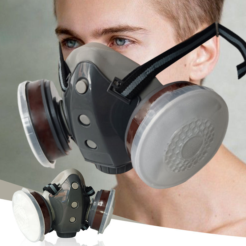 Activated Carbon Anti-Dust Double Tank Gas Mask – honnye